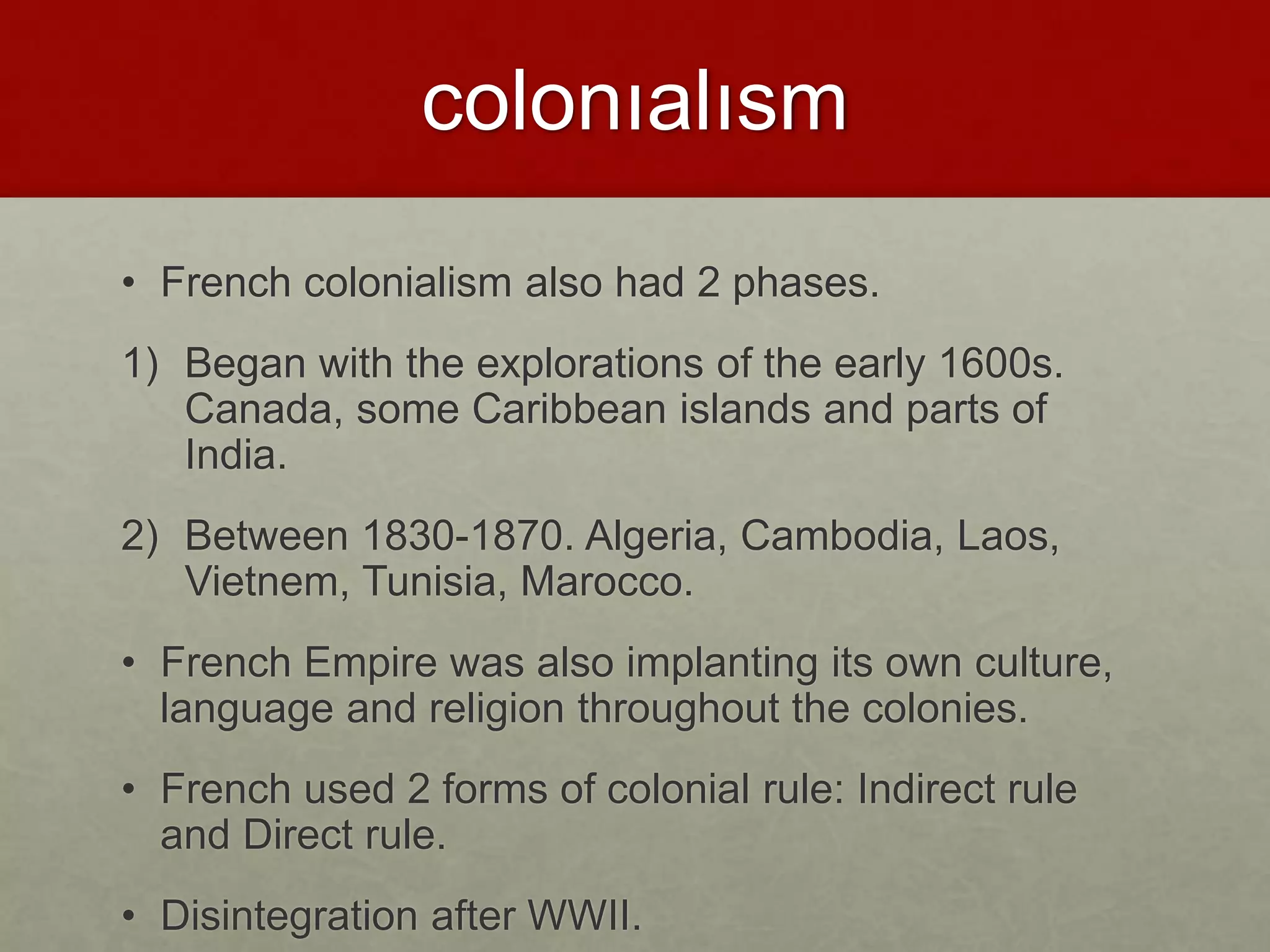 The world system and colonialism | PPTX