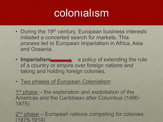 The world system and colonialism2 | PPTX