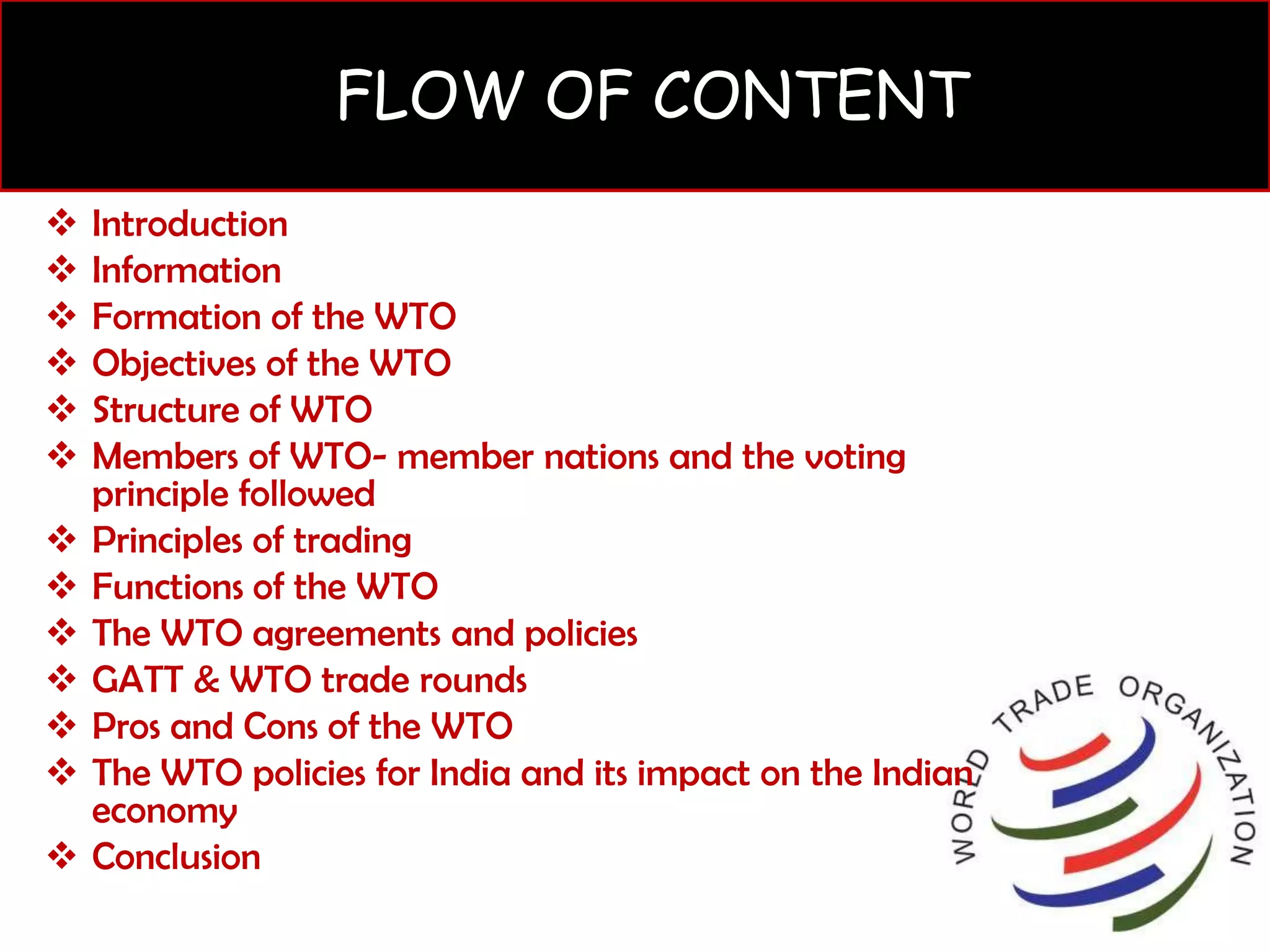 The world trade organization (wto) | PPTX