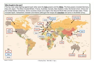 The World War 2 Pack - Teaching Resources | PDF