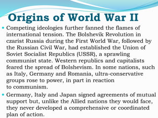 The World War II.pptx | Death, Injury, or Military Conflict | Sensitive ...