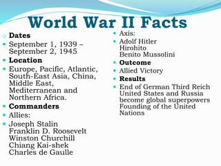 The World War II.pptx | Death, Injury, or Military Conflict | Sensitive ...