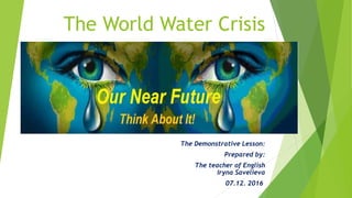 The world water crisis | PPT