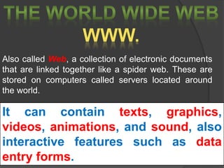 The world wide web | PPTX