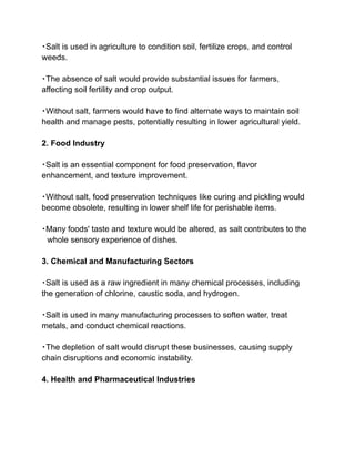 The World Without Salt: Exploring the Consequences of a Saltless Earth ...