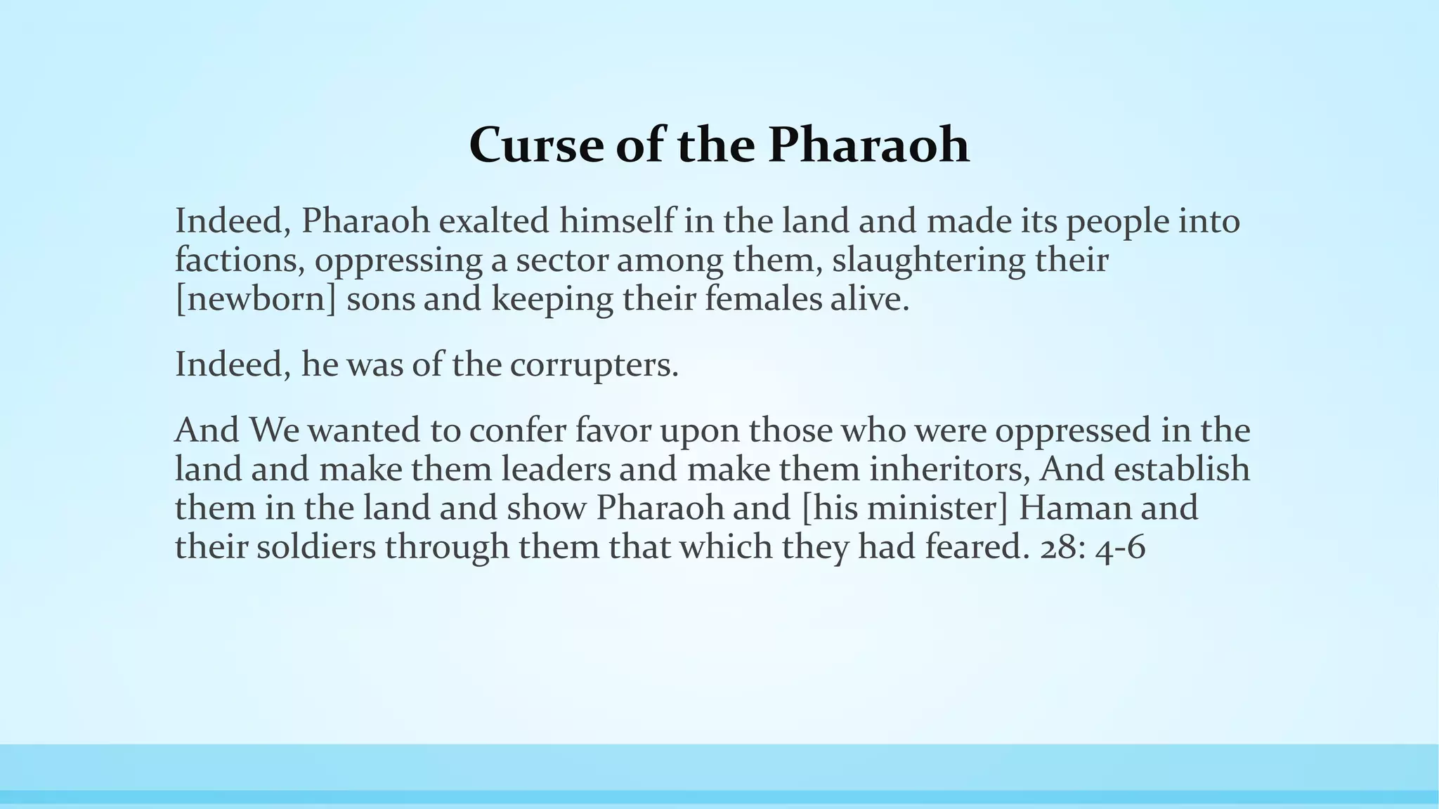 The Worst of the Worst: The Pharaoh | PPTX