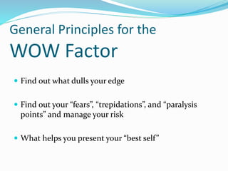 The Wow Factor | PPTX | Food & Drink