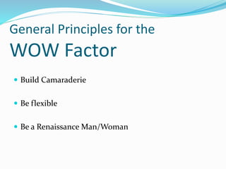 The Wow Factor | PPTX | Food & Drink