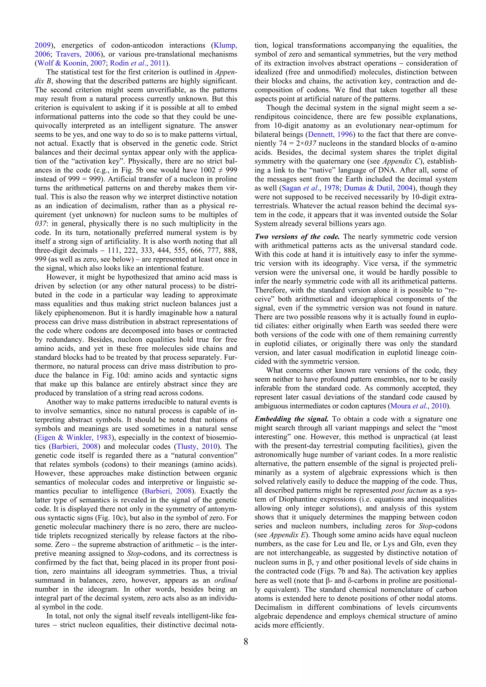 The “wow! signal” of the terrestrial genetic code | PDF | Genetics ...