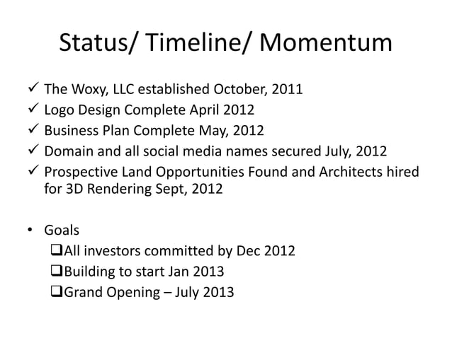 The woxy pitch deck | PPT