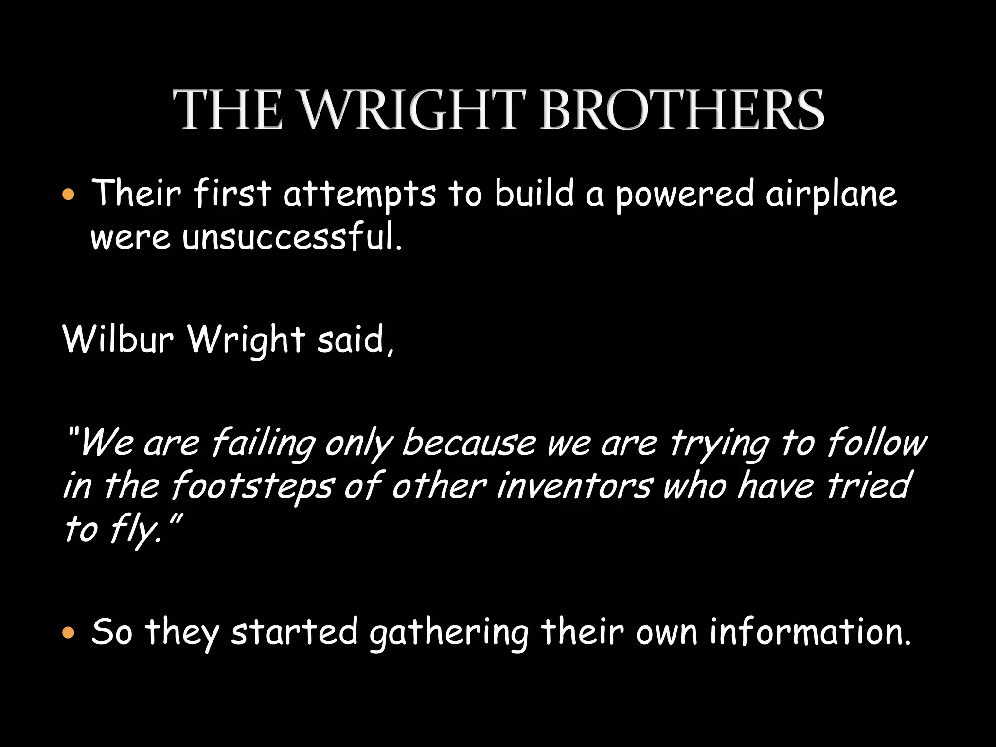 The wright brothers | PPTX