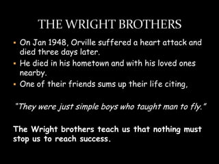 The wright brothers | PPTX