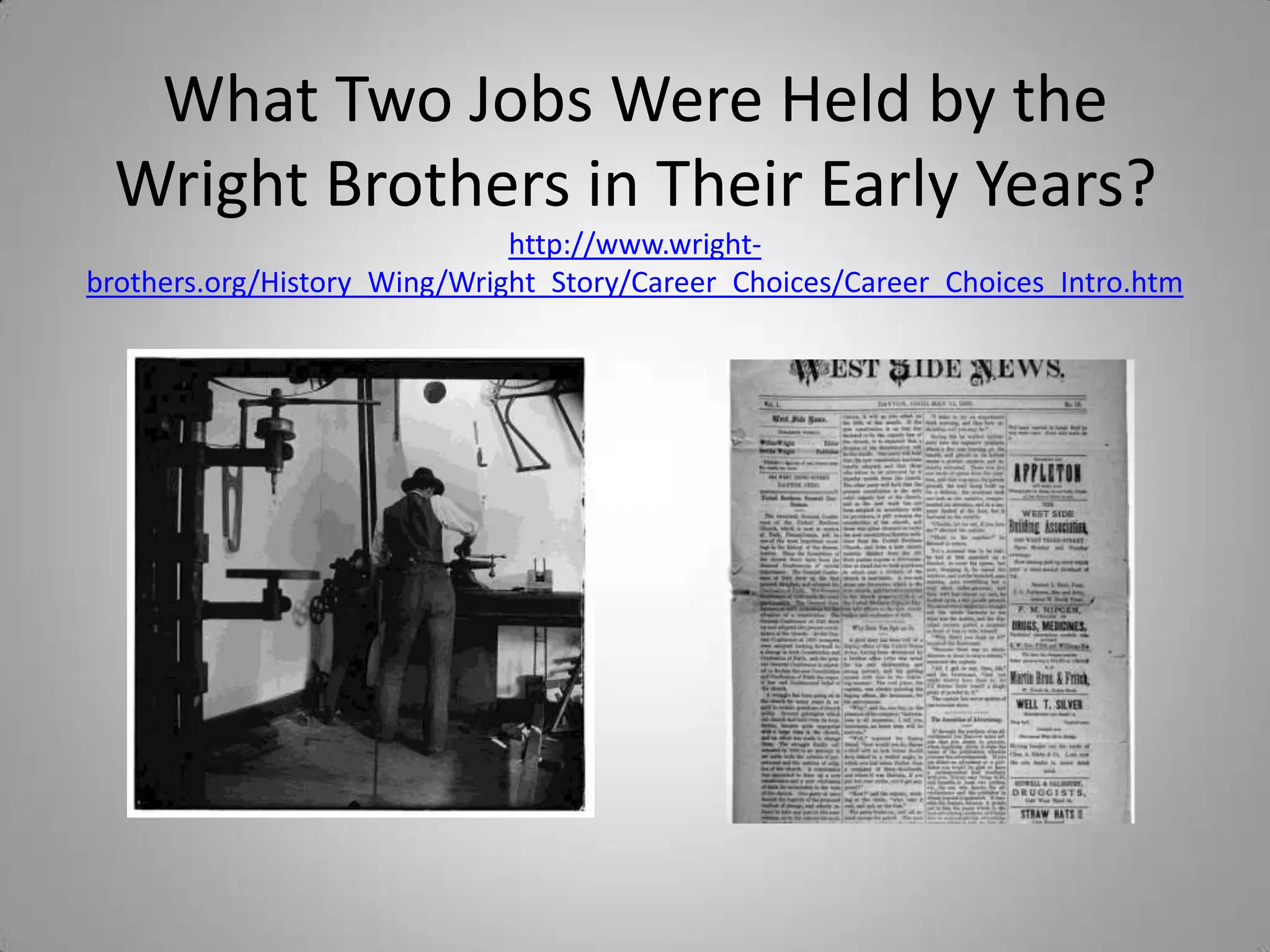 The Wright Brothers Primary and Secondary Source Lesson Plan for Grade ...