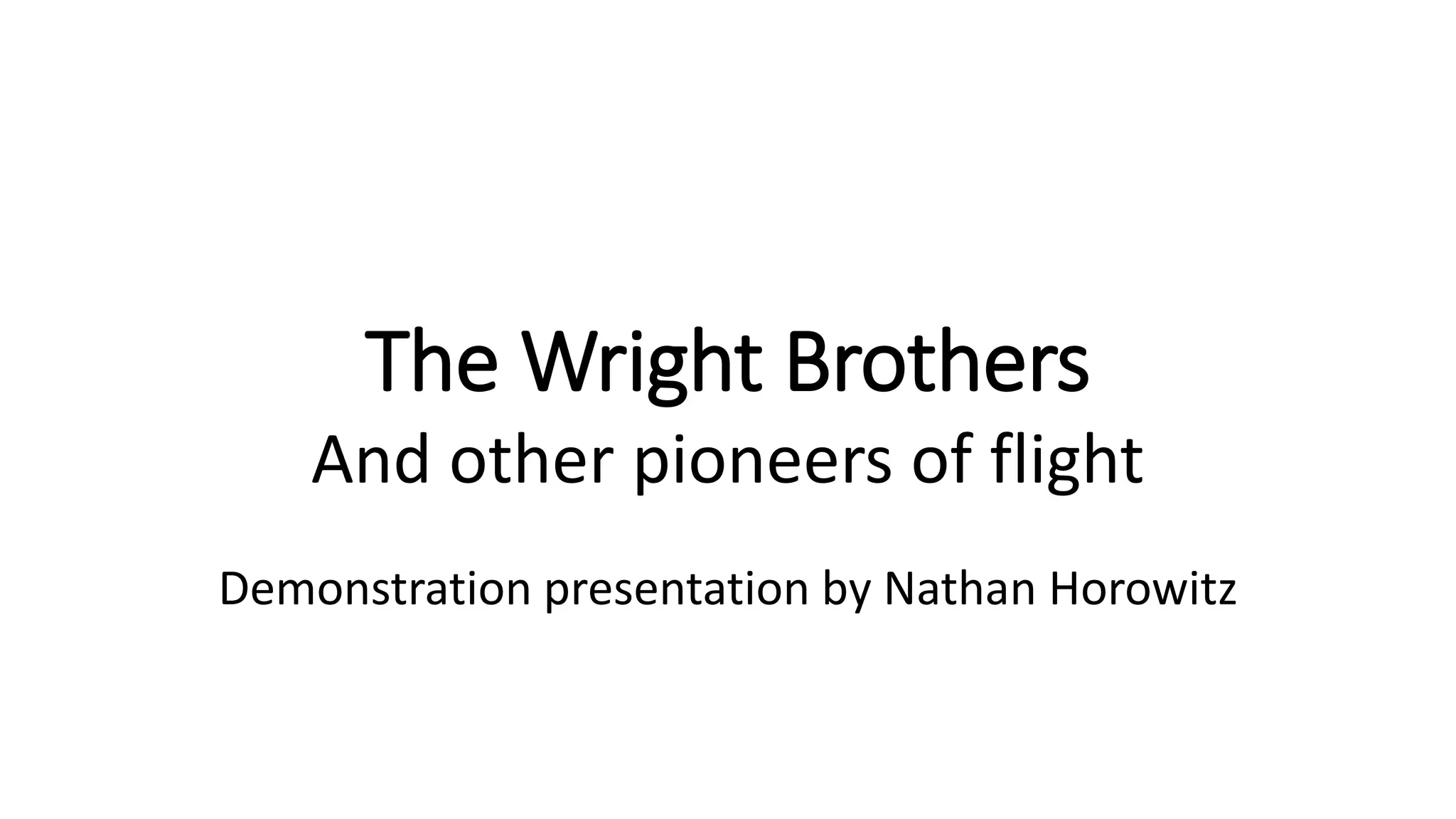 The Wright Brothers | PPTX
