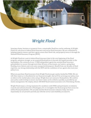 The Wright Insurance Group Informational Packet. | PDF | Home Insurance | Insurance