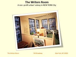 Online, Creative Writing Workshop Mini Lessons Nyc : Writersroom | PPT