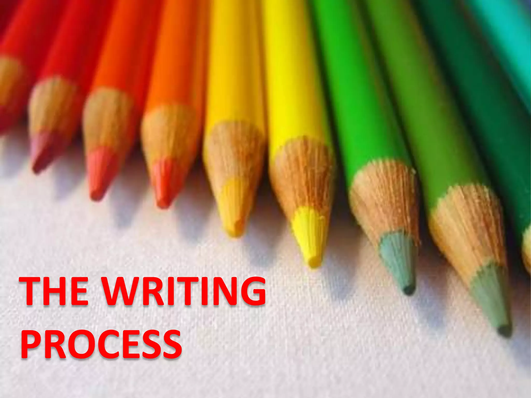 The writing process | PPTX