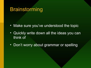 The writing process | PPT