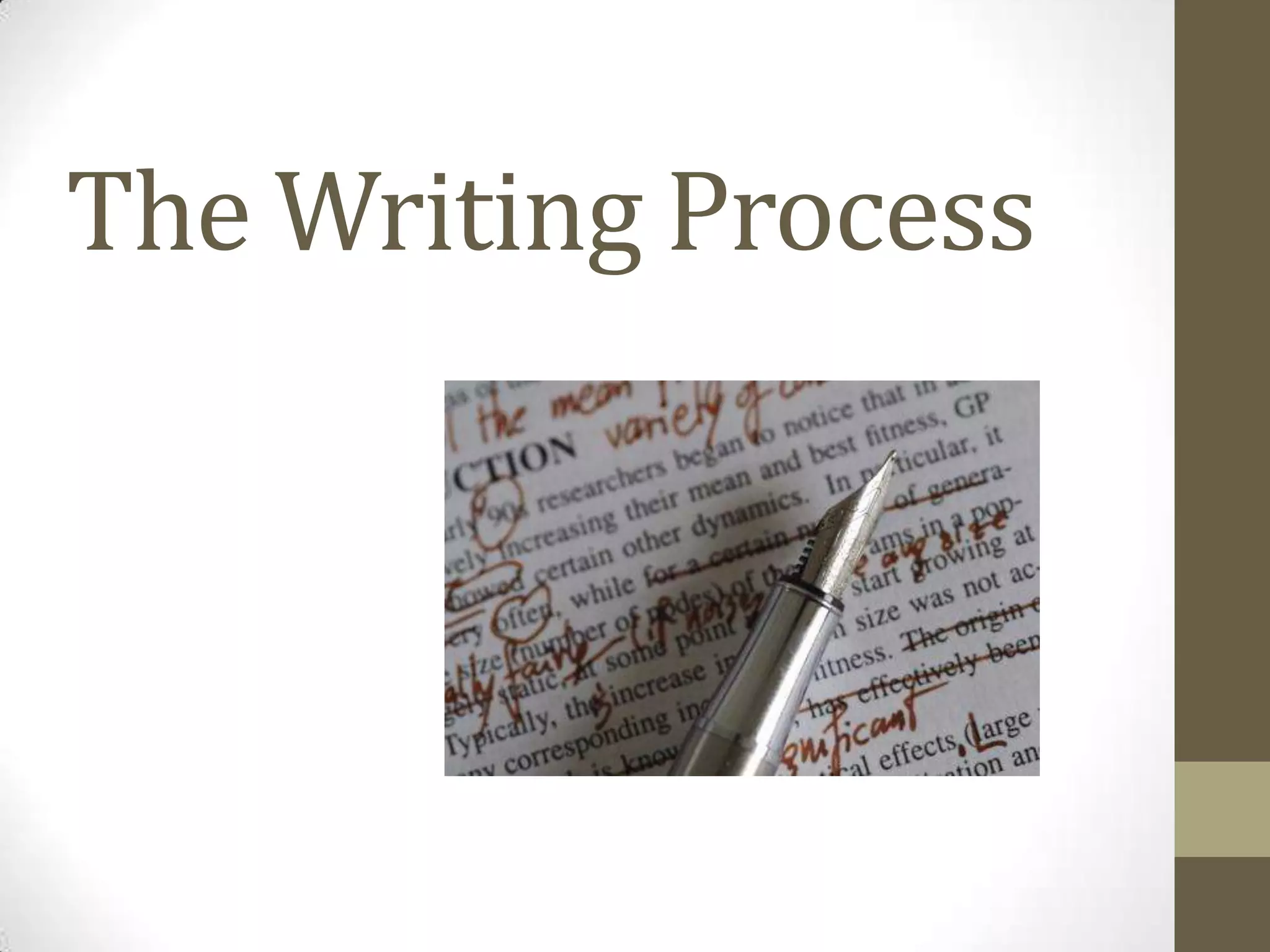 The writing process | PPT