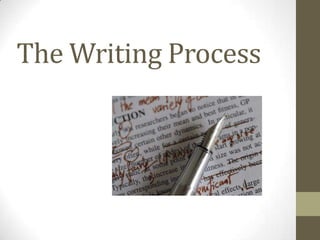 The writing process | PPTX