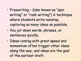 The writing process | PPT