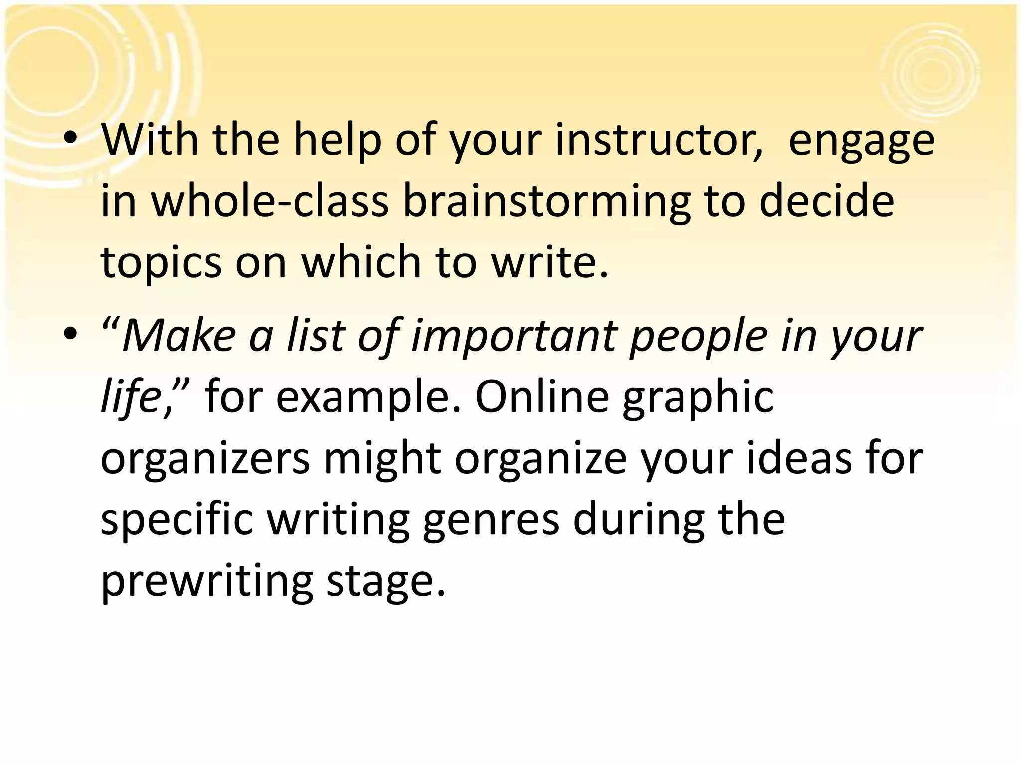THE WRITING PROCESS | PPTX
