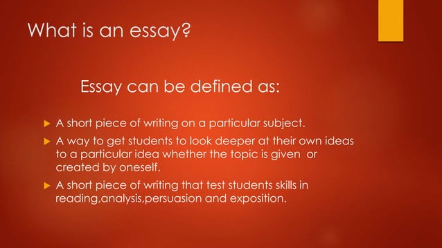 Essay writing | PPT
