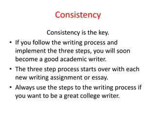 The Writing Process- 3 Simple Steps | PPTX