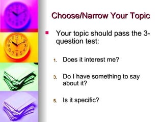 Brief Overview of the Writing Process | PPT