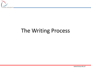 The writing process | PPT