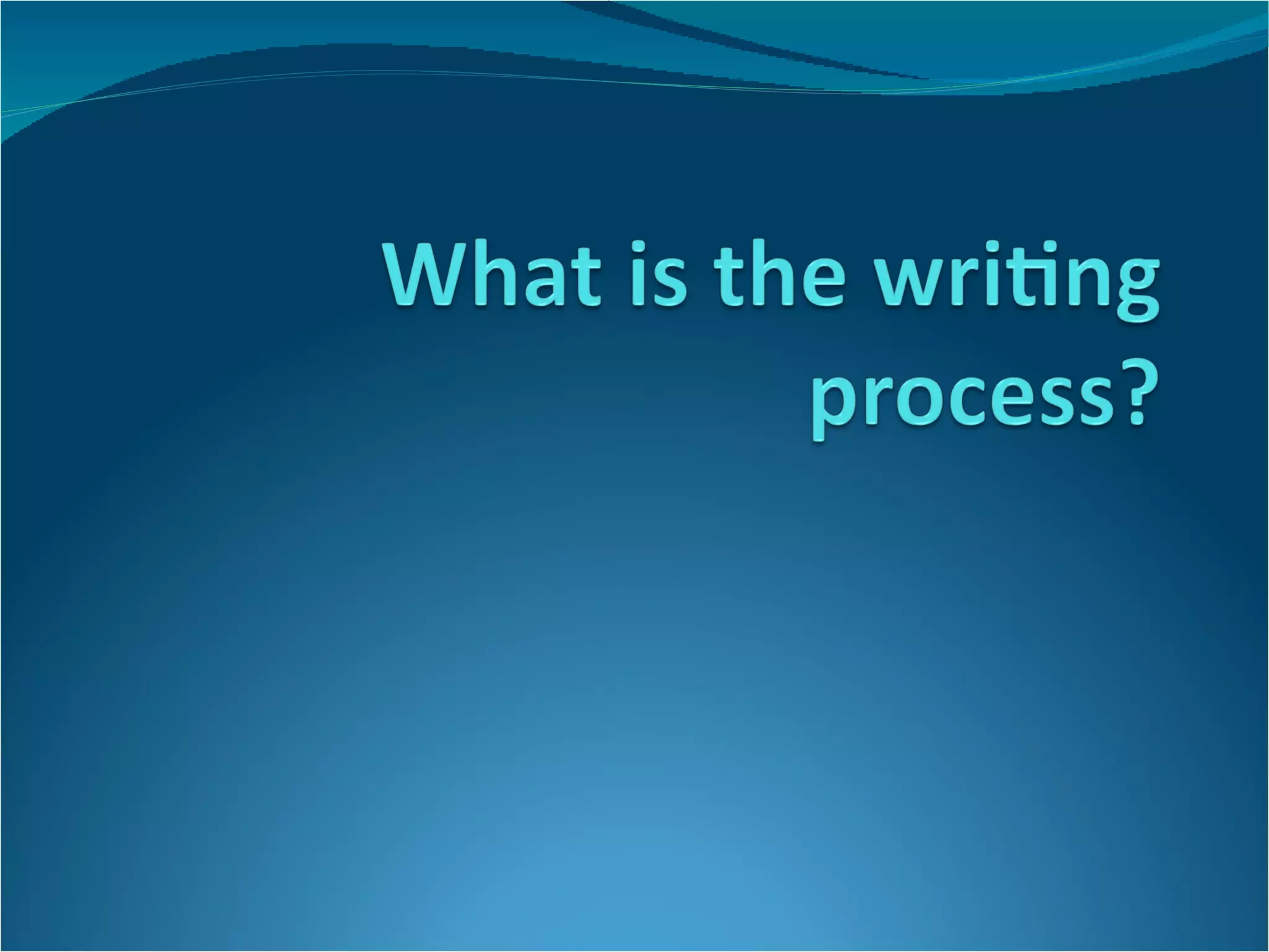 The Writing Process Powerpoint | PPT