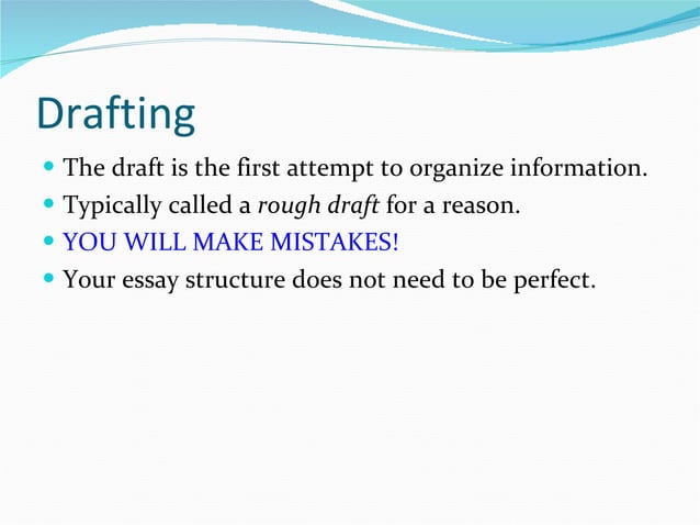 The Writing Process Powerpoint