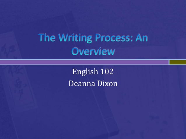 Literature and the Writing Process | PPT