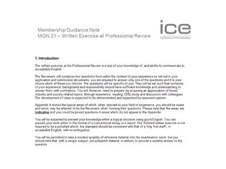 Institution of Civil Engineers, the CPR & IPR Written Exercise | PDF