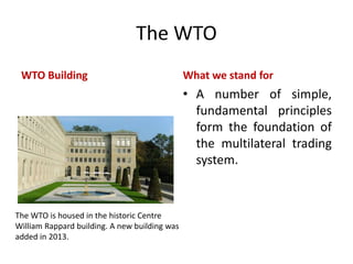 International Economic environment: The WTO | PPTX