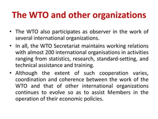 International Economic environment: The WTO | PPTX