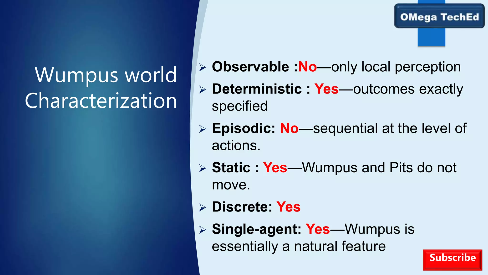 The wumpus world | PPTX