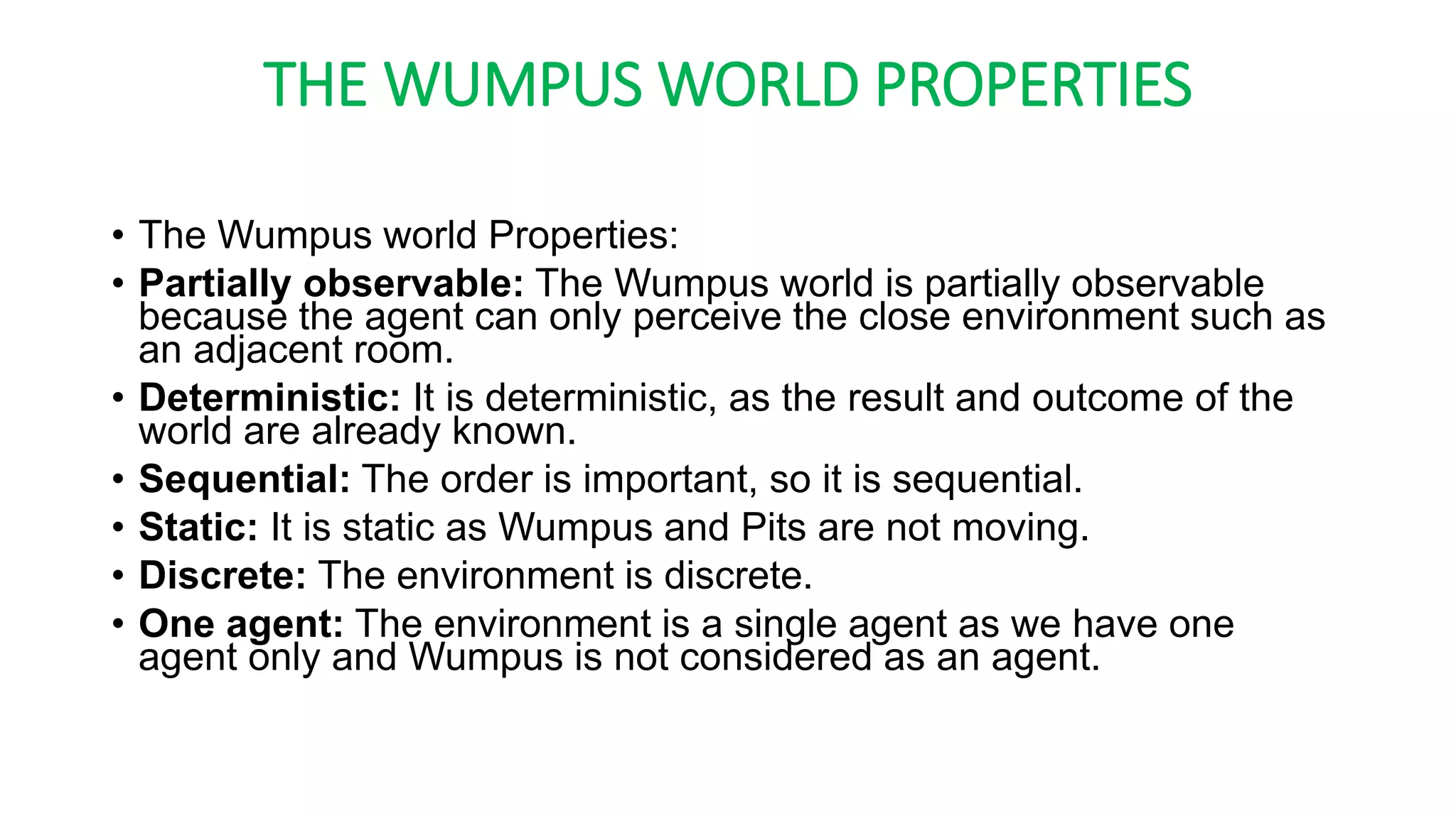The Wumpus World in Artificial intelligence.pptx