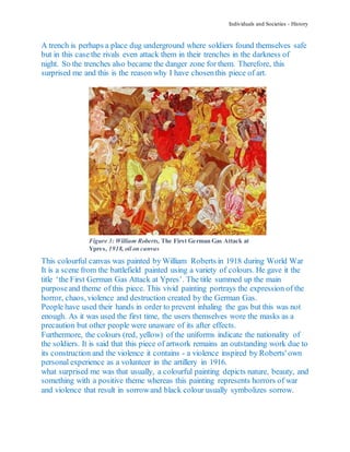 The ww1 in art and literature | DOCX