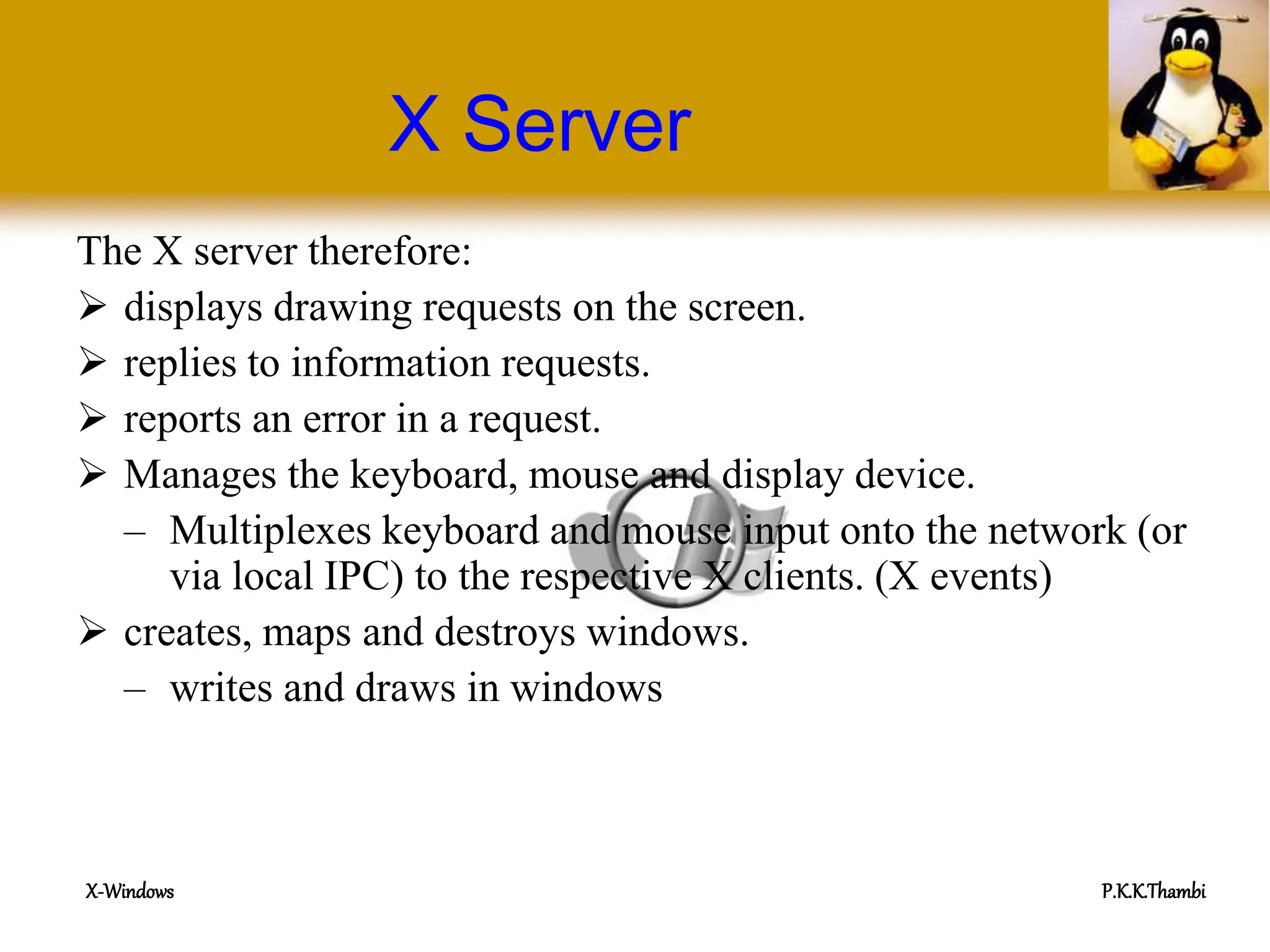 The X Window System Graphical User Interface | PPT