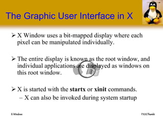 The X Window System Graphical User Interface | PPT