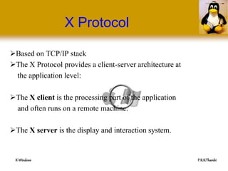 The X Window System Graphical User Interface | PPT