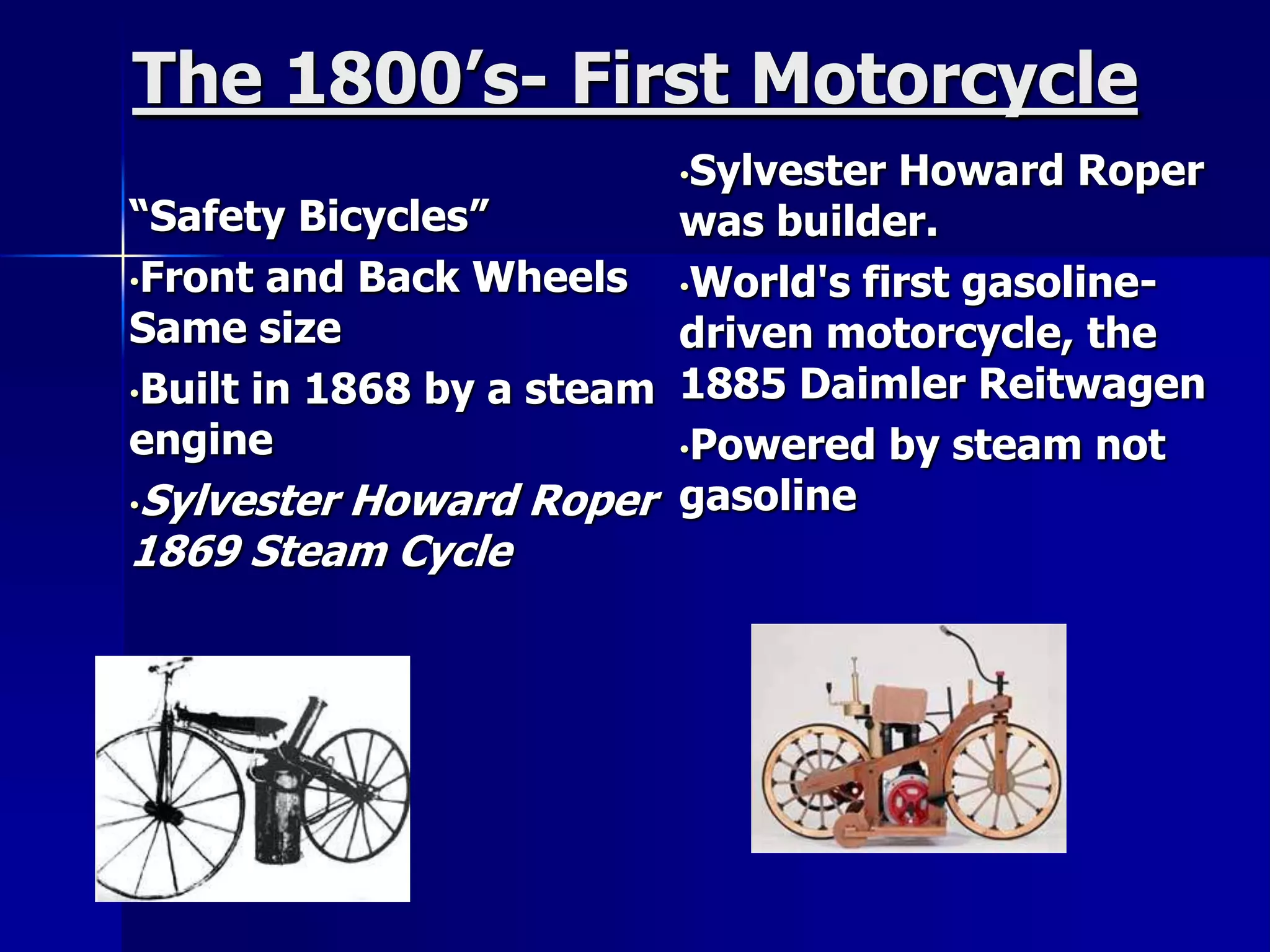 The years of motorcycles | PPT