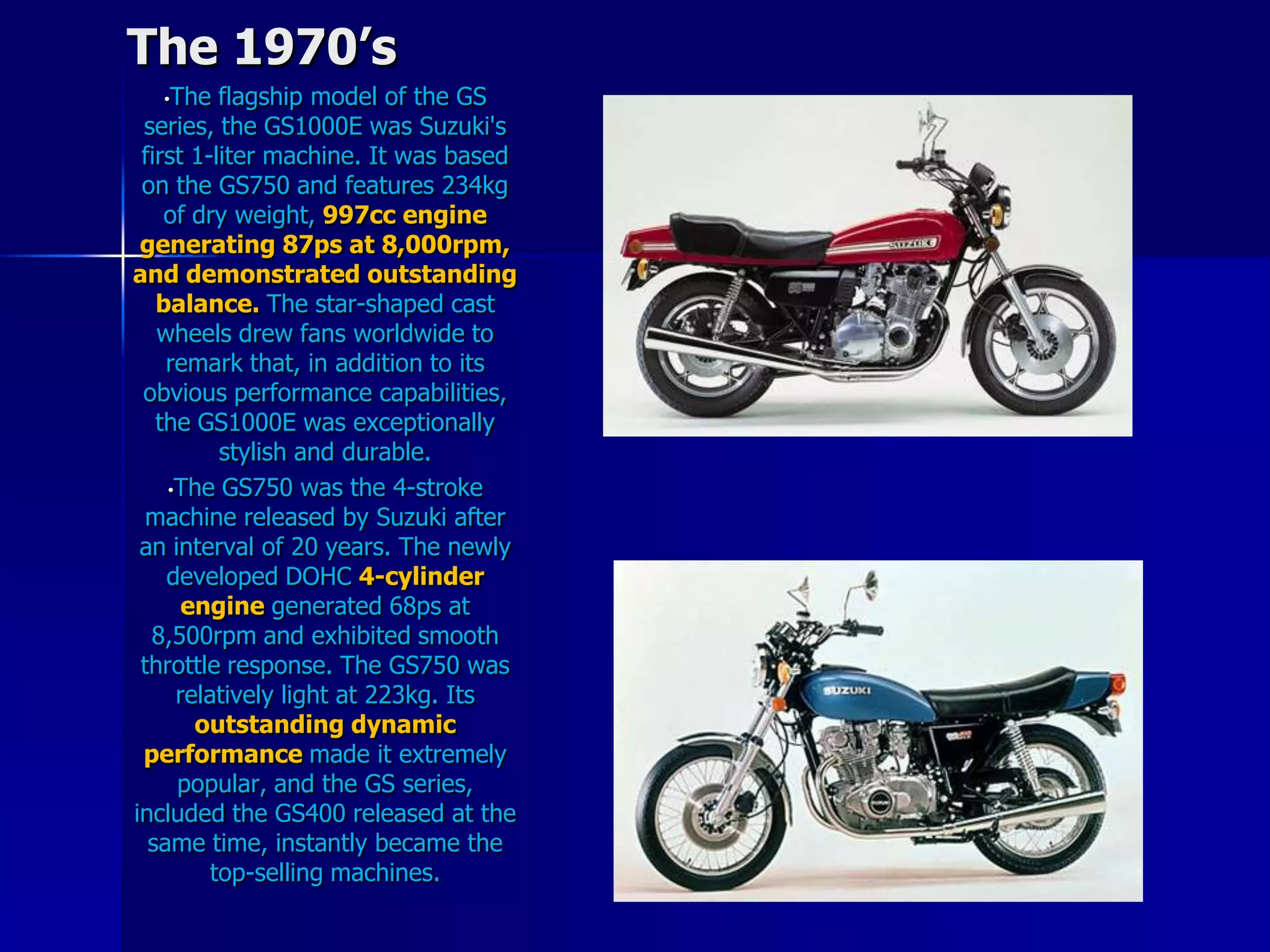 The years of motorcycles | PPTX