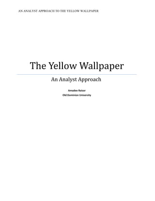 The yellow wallpaper | RTF