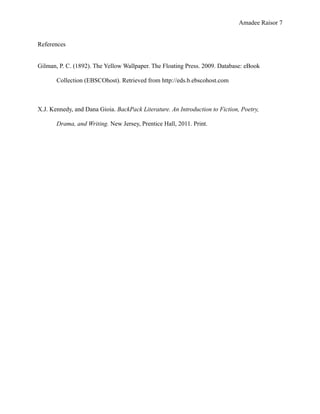 The yellow wallpaper | RTF