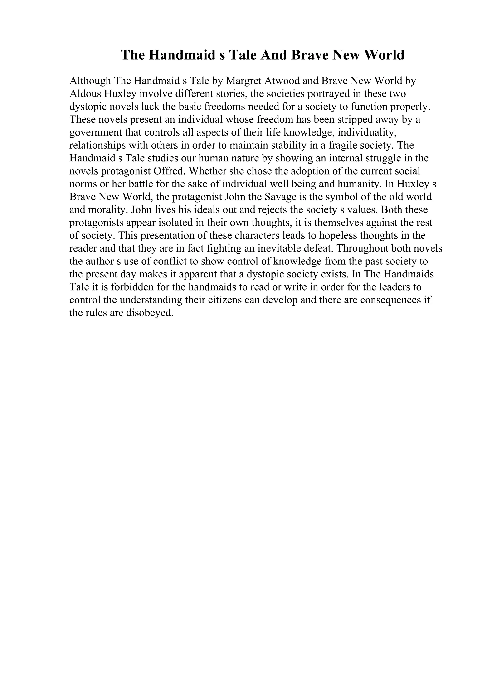 The Yellow Wallpaper Character Analysis Essay | PDF