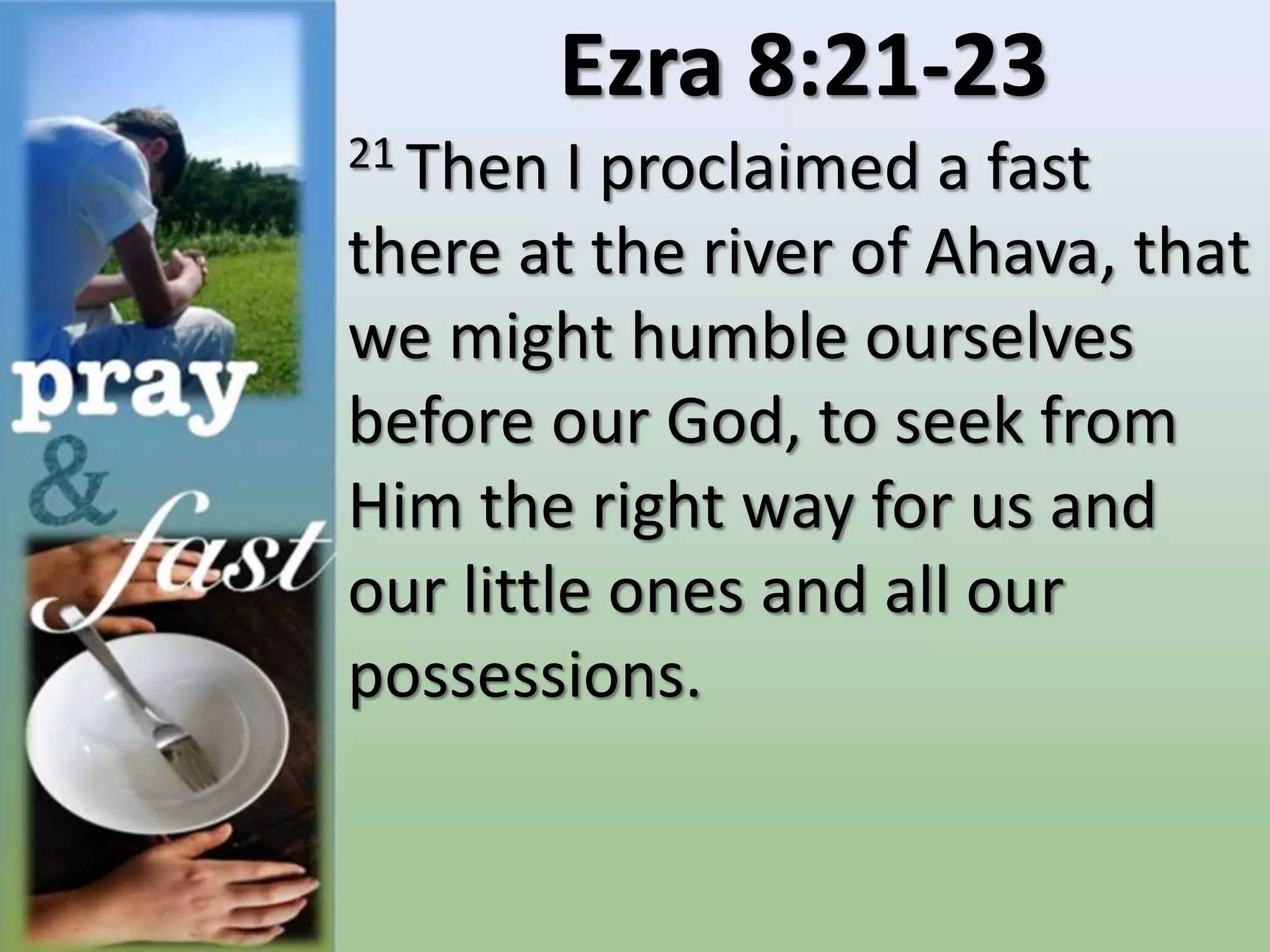 Prayer and Fasting: They Go Together | PPTX