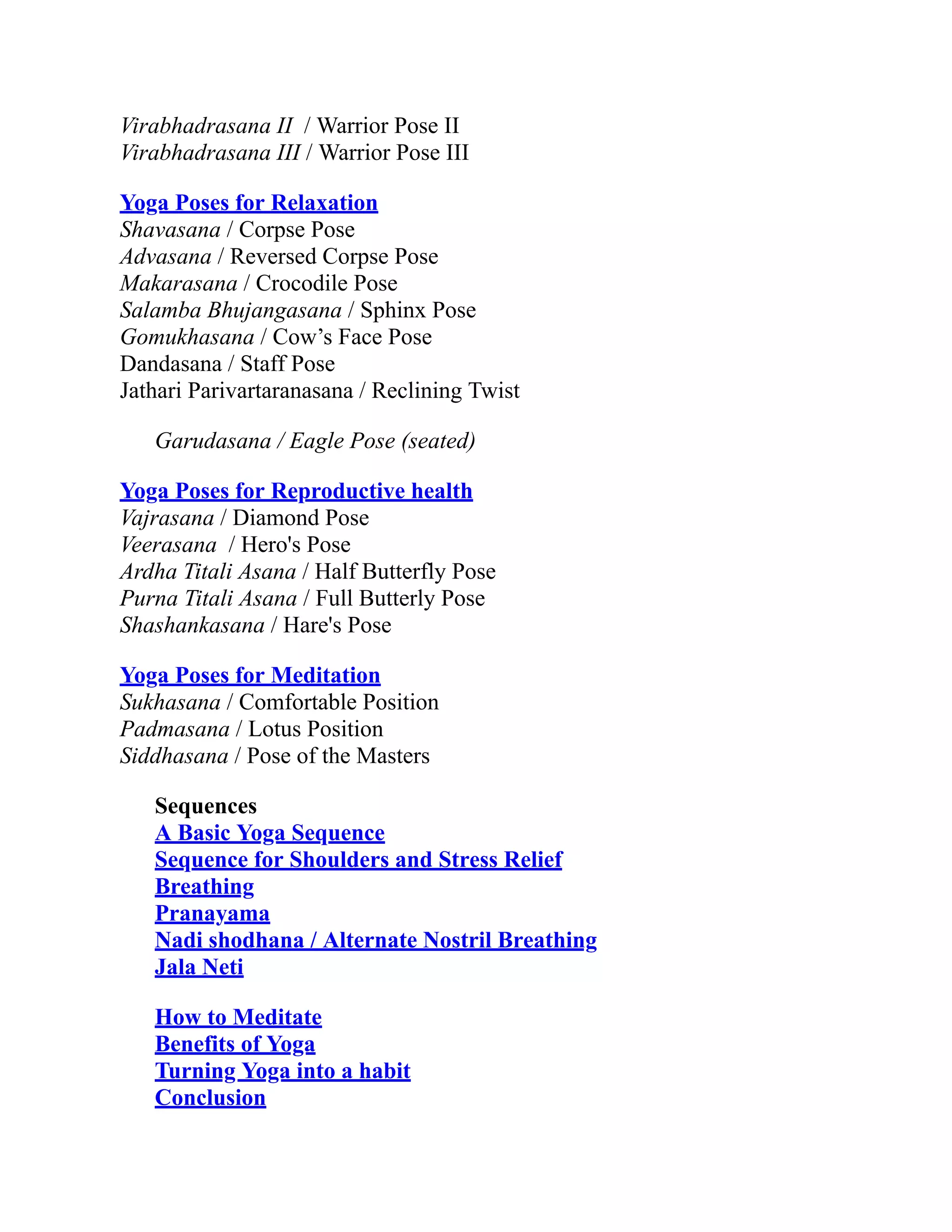 The yoga beginner's bible | PDF