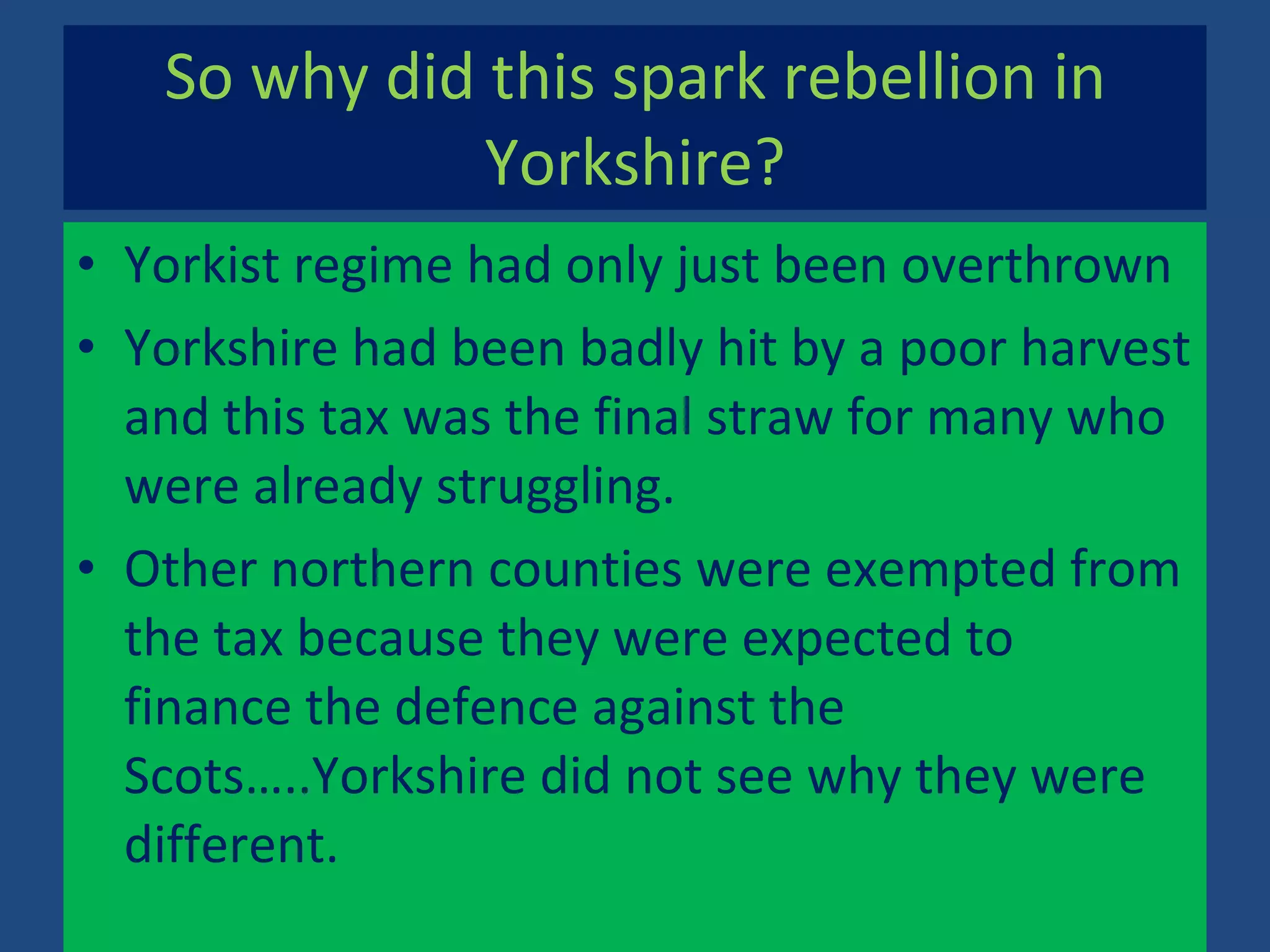 The Yorkshire Rebellion | PPT